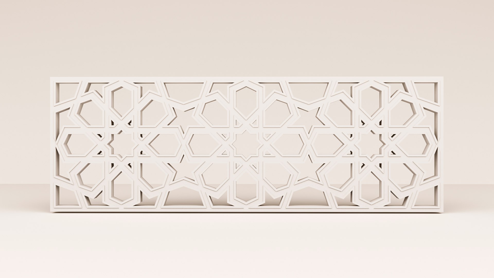 Islamic Geometric Decor Panelling 3D Model - TurboSquid 1756892
