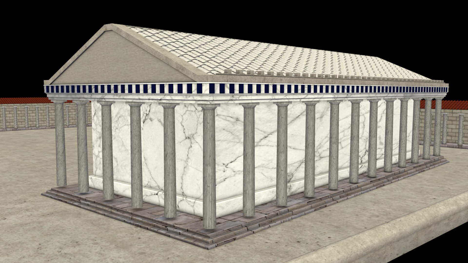 Temple Troy Model - TurboSquid 1250782