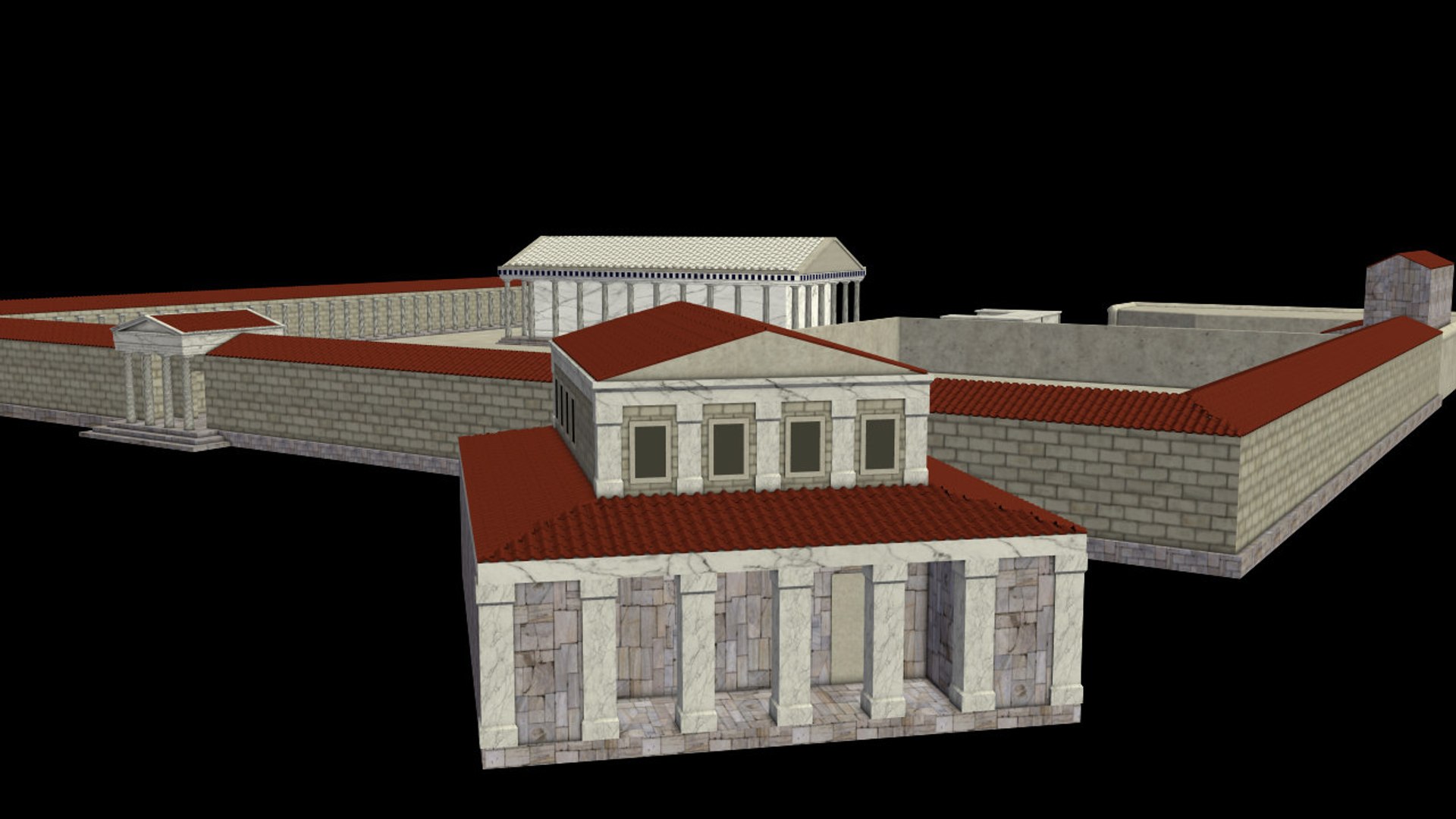 Temple Troy Model - TurboSquid 1250782