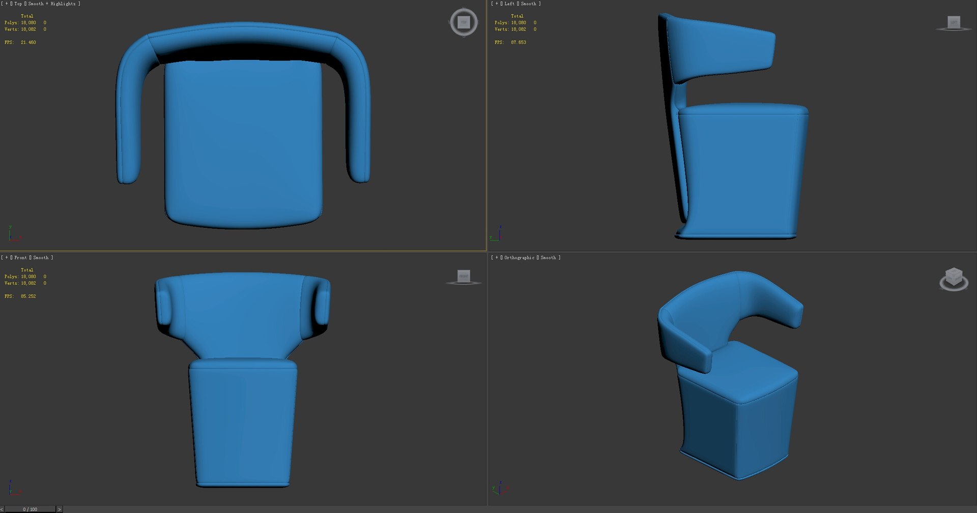 3d Allermuir-bison-chair Model