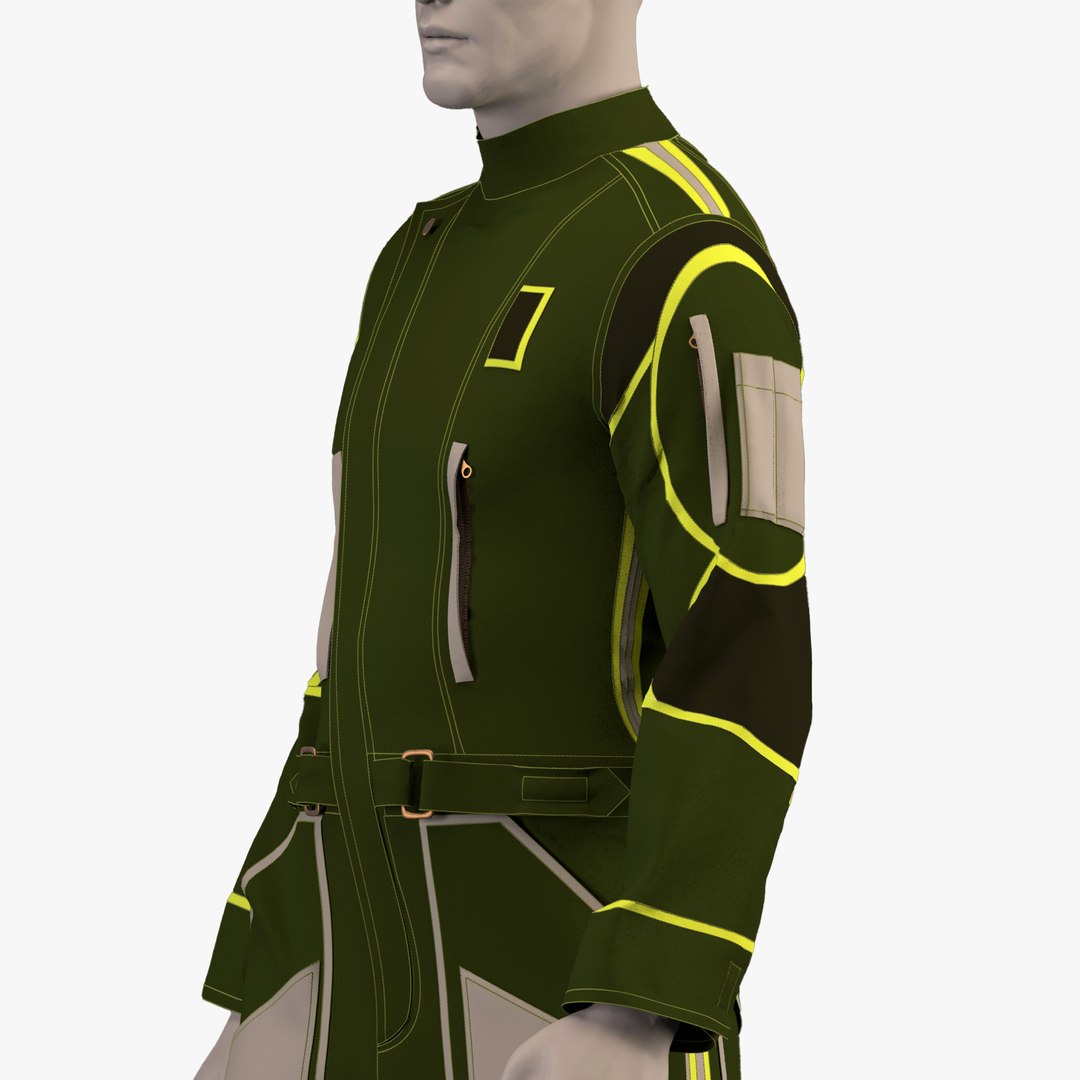 Work Jumpsuit - Work Clothing 3D Model - TurboSquid 2002611