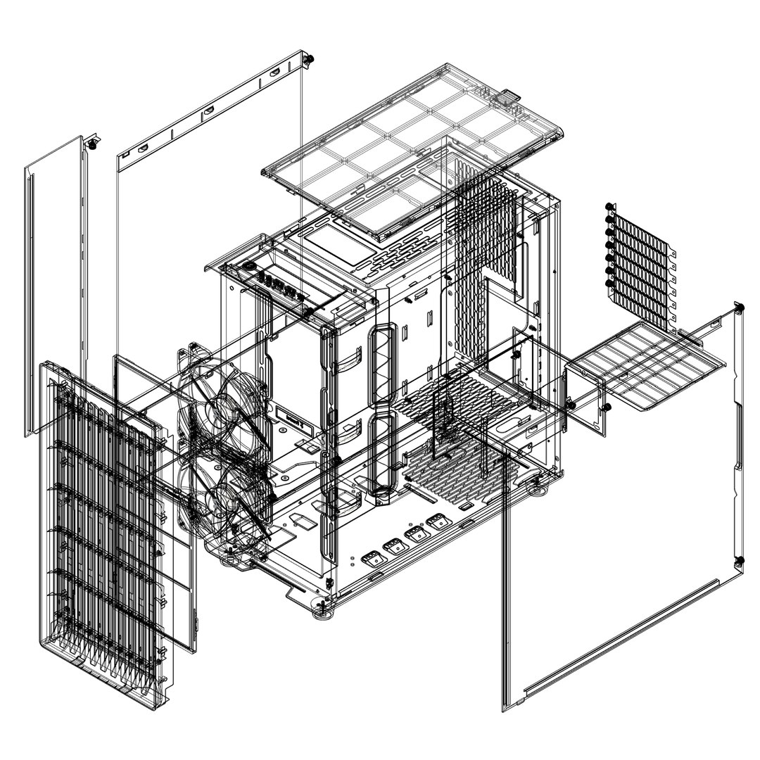 3D Fractal Design North - Computer Case - TurboSquid 2115364