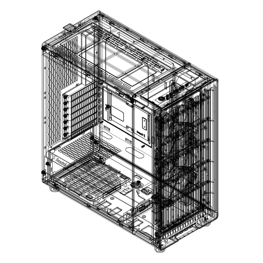 3D Fractal Design North - Computer Case - TurboSquid 2115364