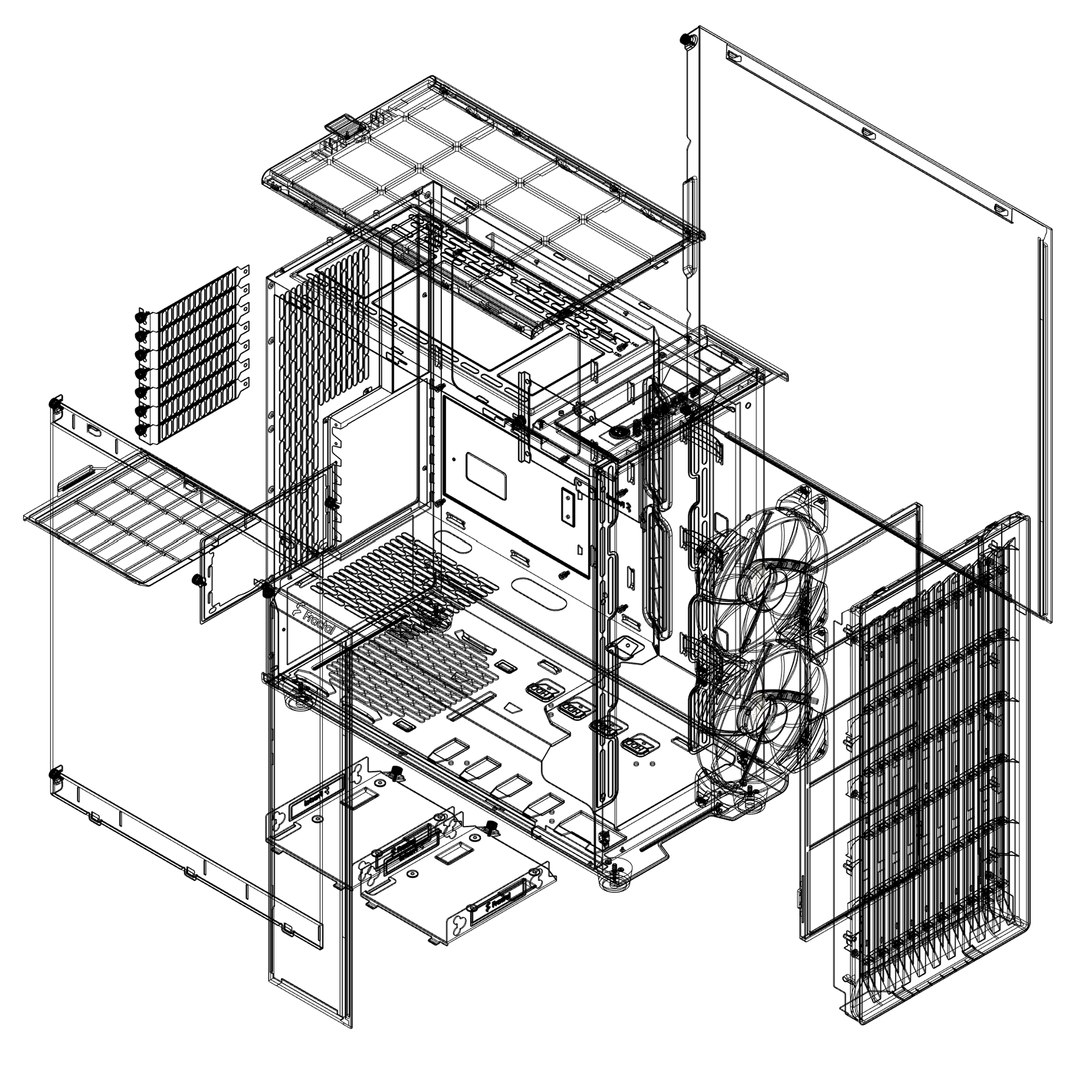 3D Fractal Design North - Computer Case - TurboSquid 2115364