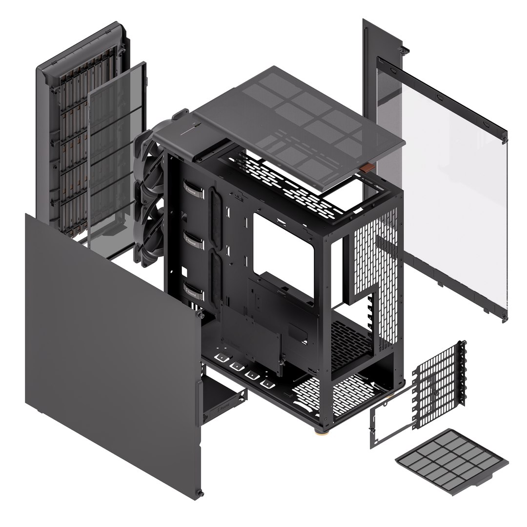 3D Fractal Design North - Computer Case - TurboSquid 2115364
