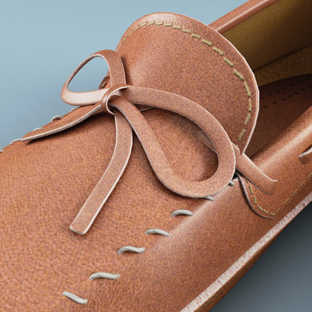 3d Mans Driving Moc Shoes Model