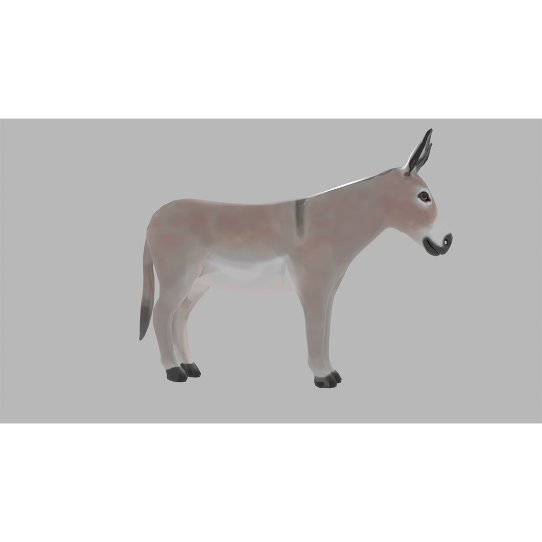 Donkey 3D Model - TurboSquid 2221208