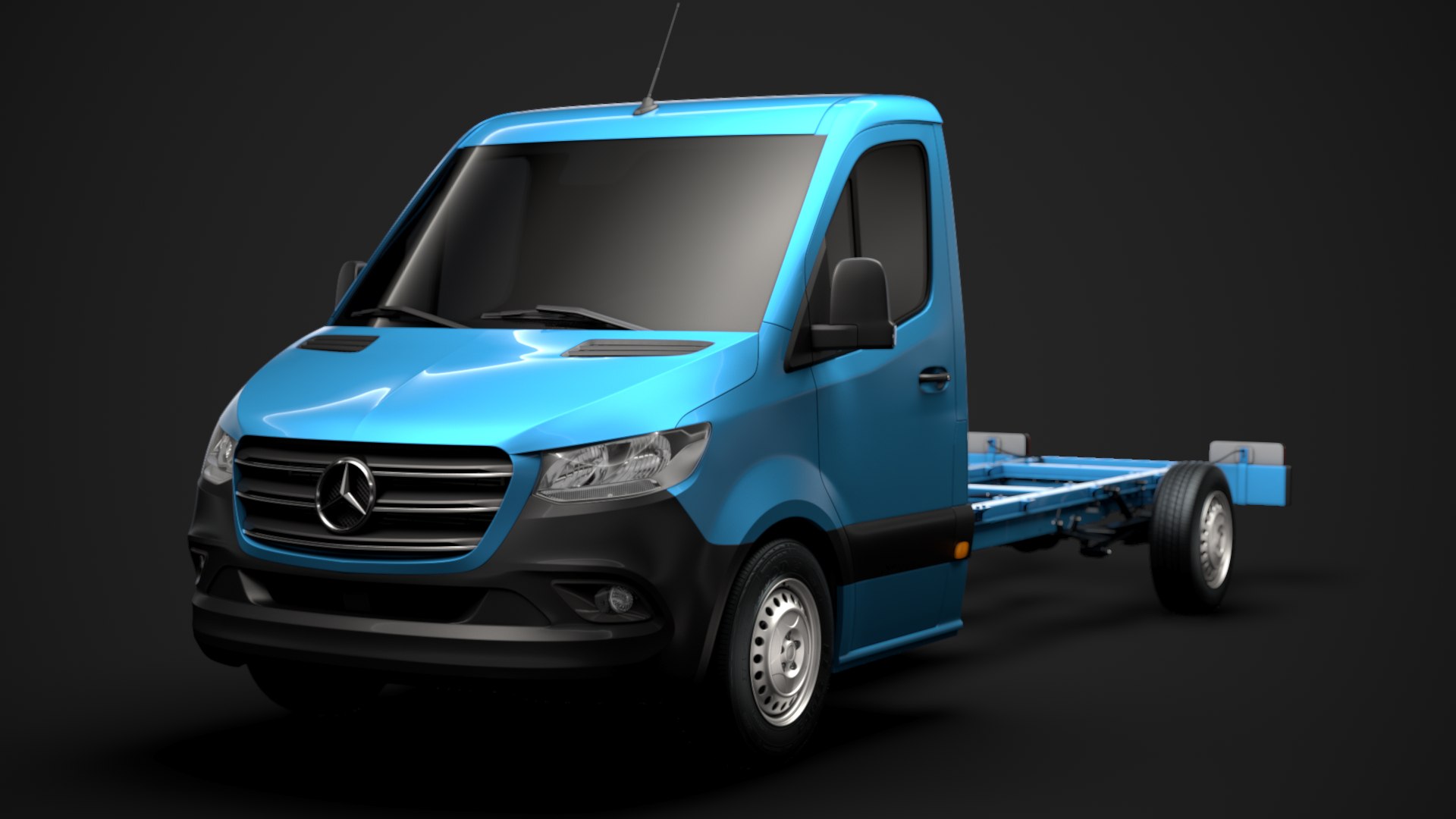 3D Mercedes Sprinter Chassis Single - TurboSquid 1452225