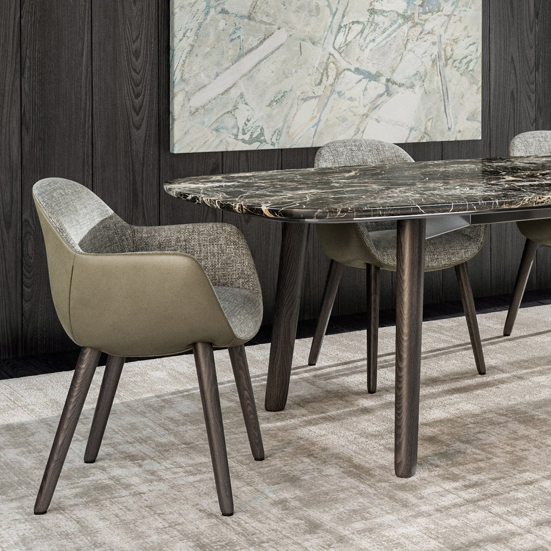 3D Poliform Mad Dining Set - TurboSquid 1224225