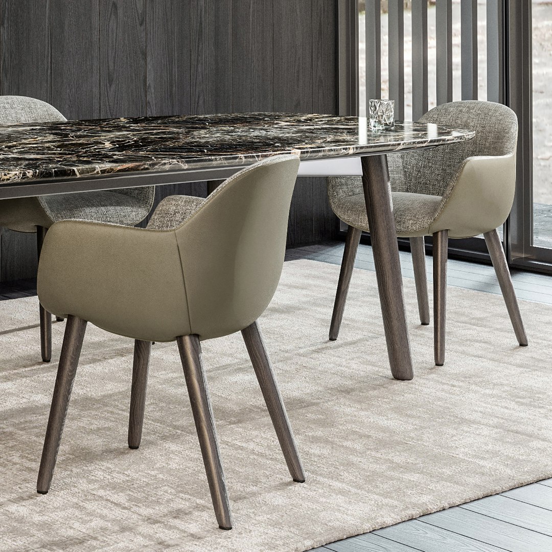 3D Poliform Mad Dining Set - TurboSquid 1224225