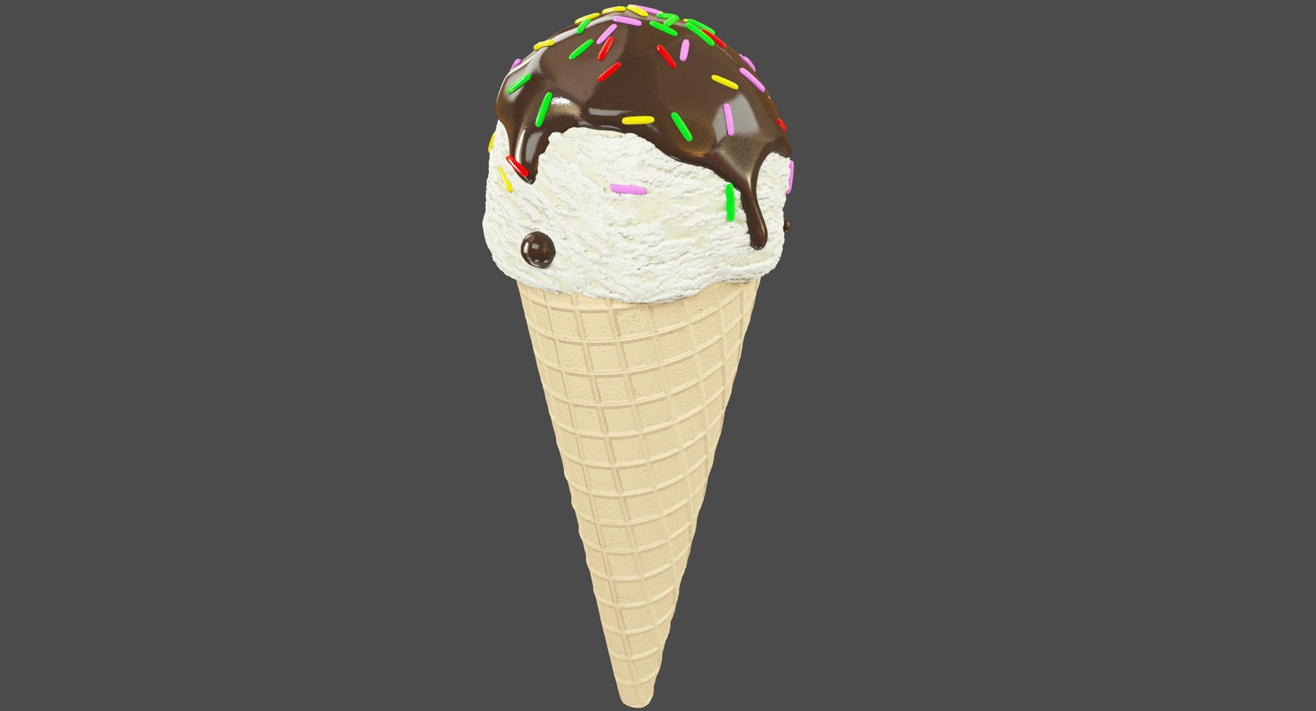 Ice Cream Cone Model - TurboSquid 1163550