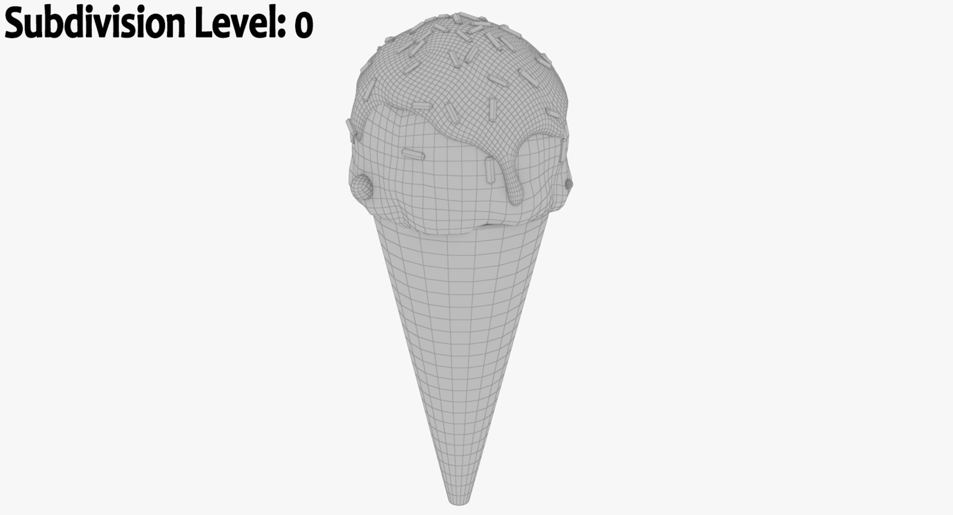 Ice Cream Cone Model - TurboSquid 1163550
