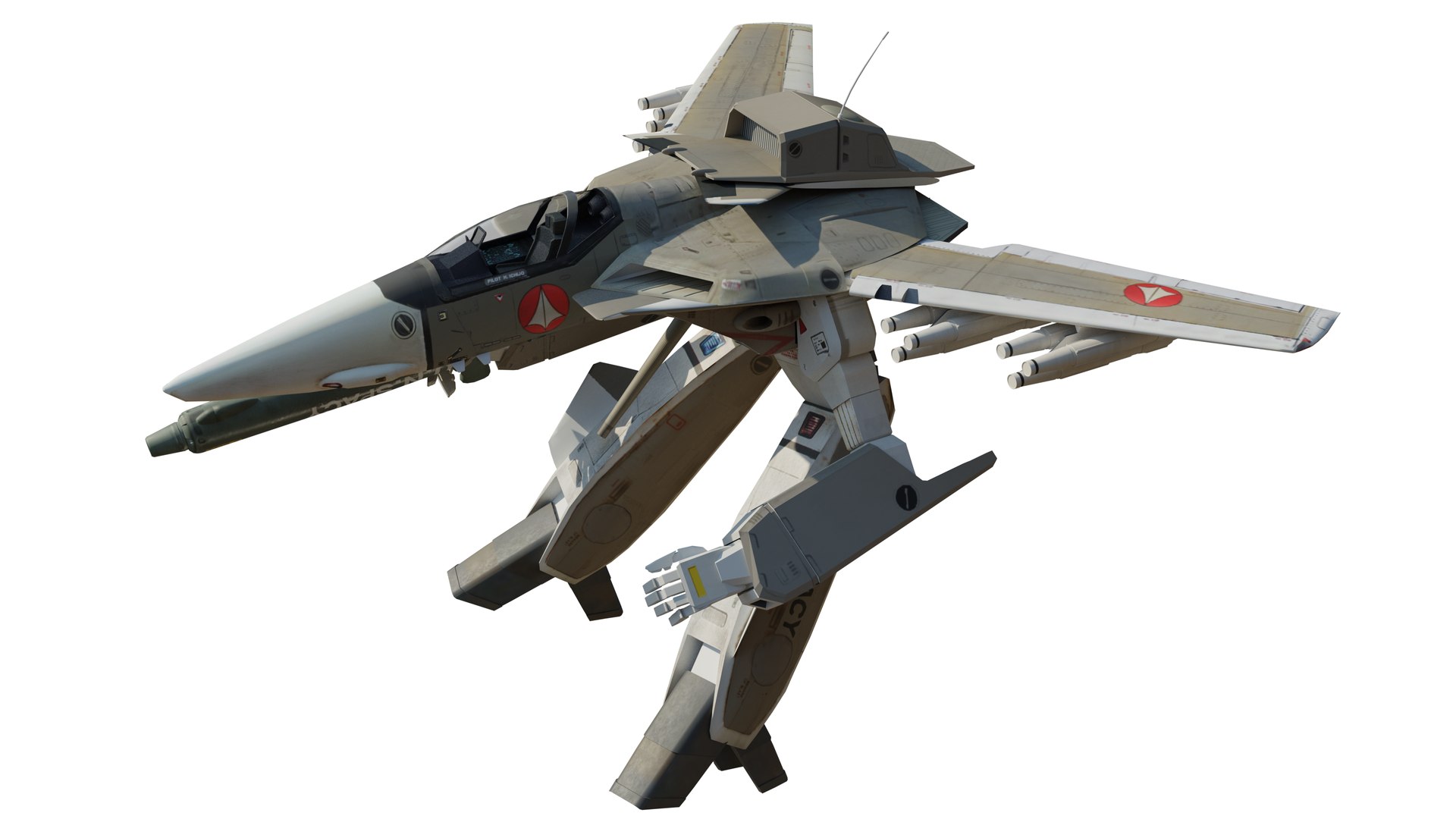 VF-1A Valkyrie 3D Model - TurboSquid 2431611