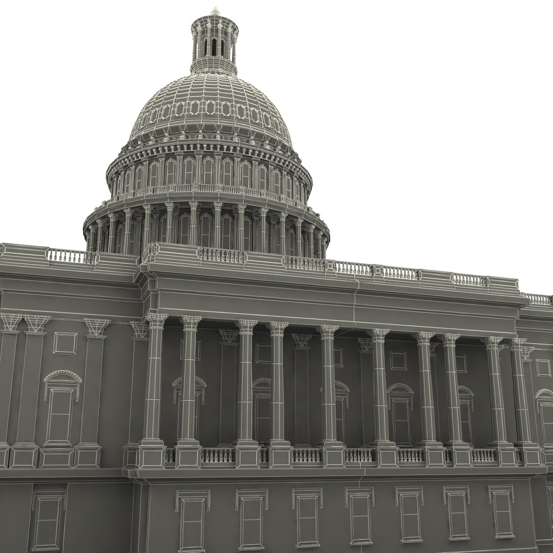 united states capitol 3d model