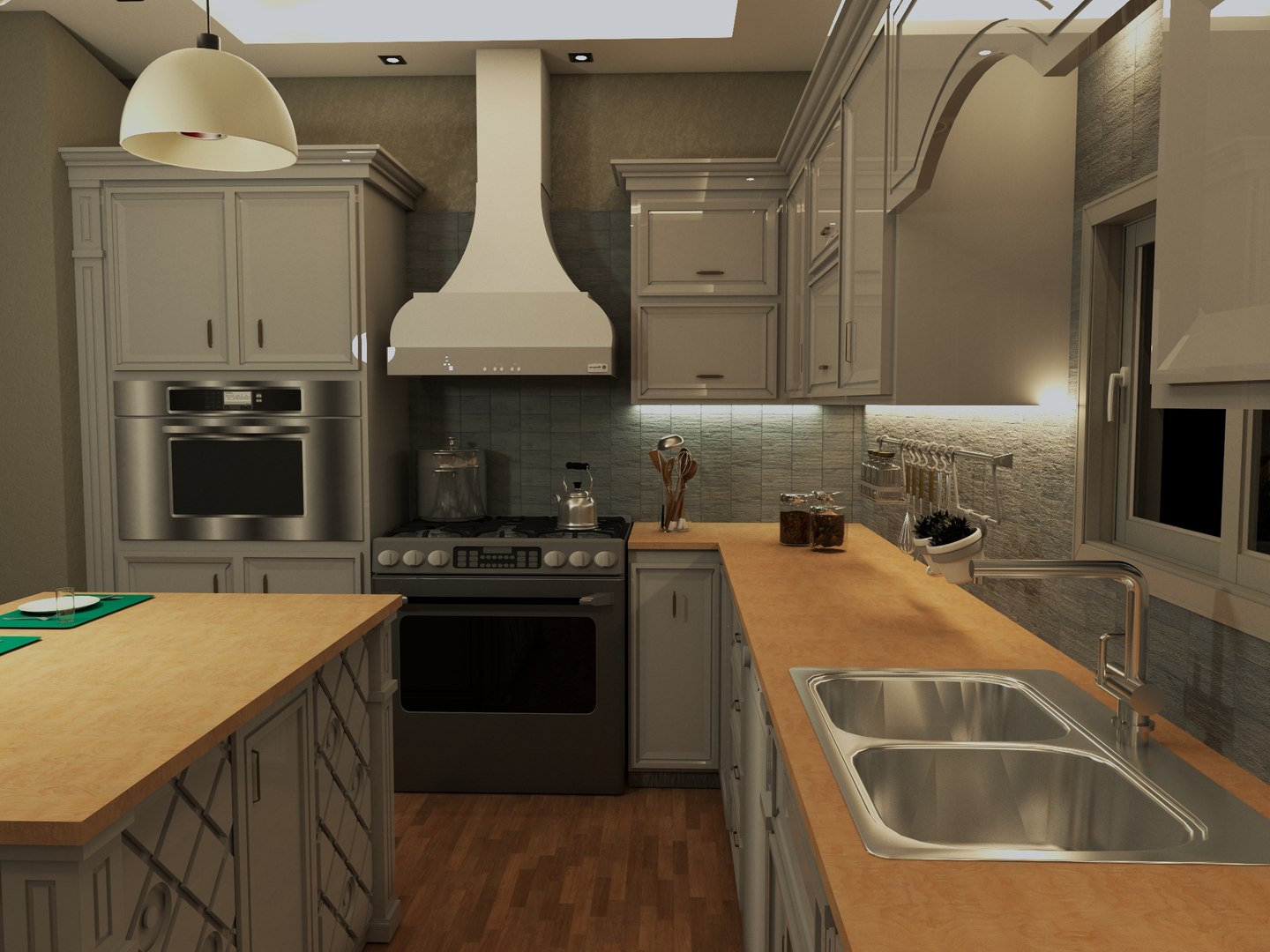 3D Model Kitchen V-ray - TurboSquid 1400735