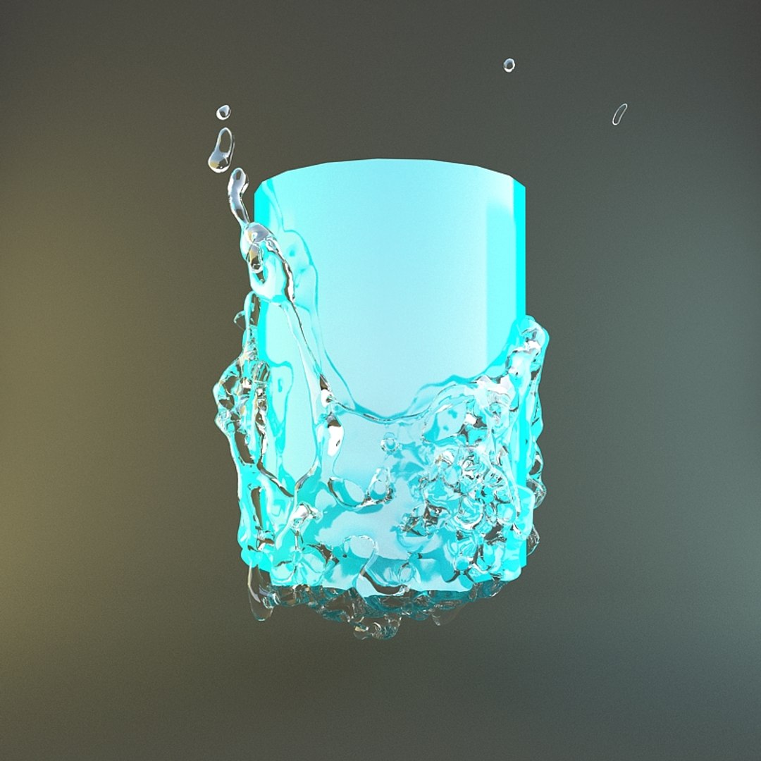 paint water 3d model