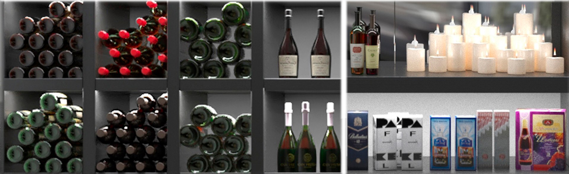 3D Wine Rack Model - TurboSquid 1548565