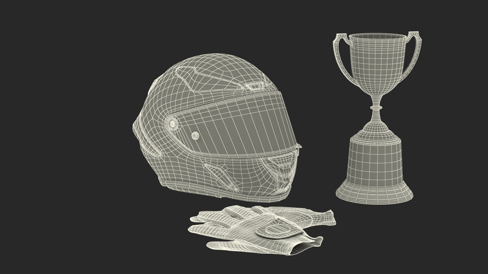 3D Racing Trophy And Gear - TurboSquid 2384496