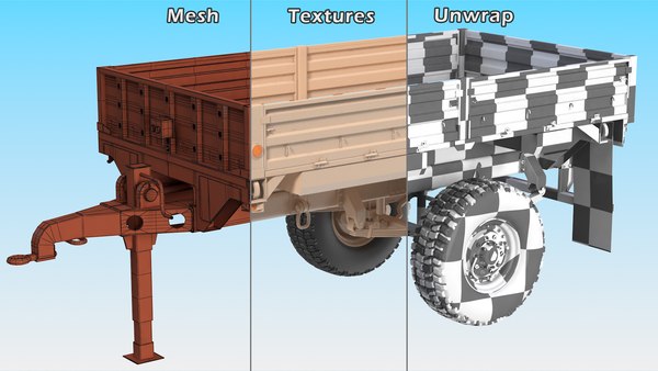 Military Cargo Trailer M1082 Sand 3D model - TurboSquid 1765305