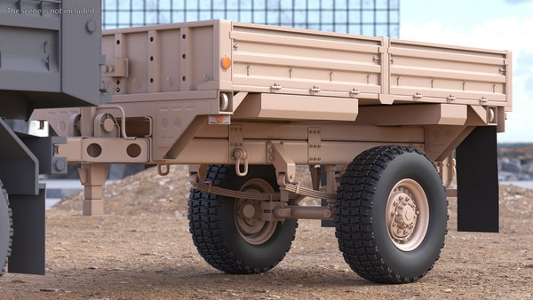 Military Cargo Trailer M1082 Sand 3D model - TurboSquid 1765305