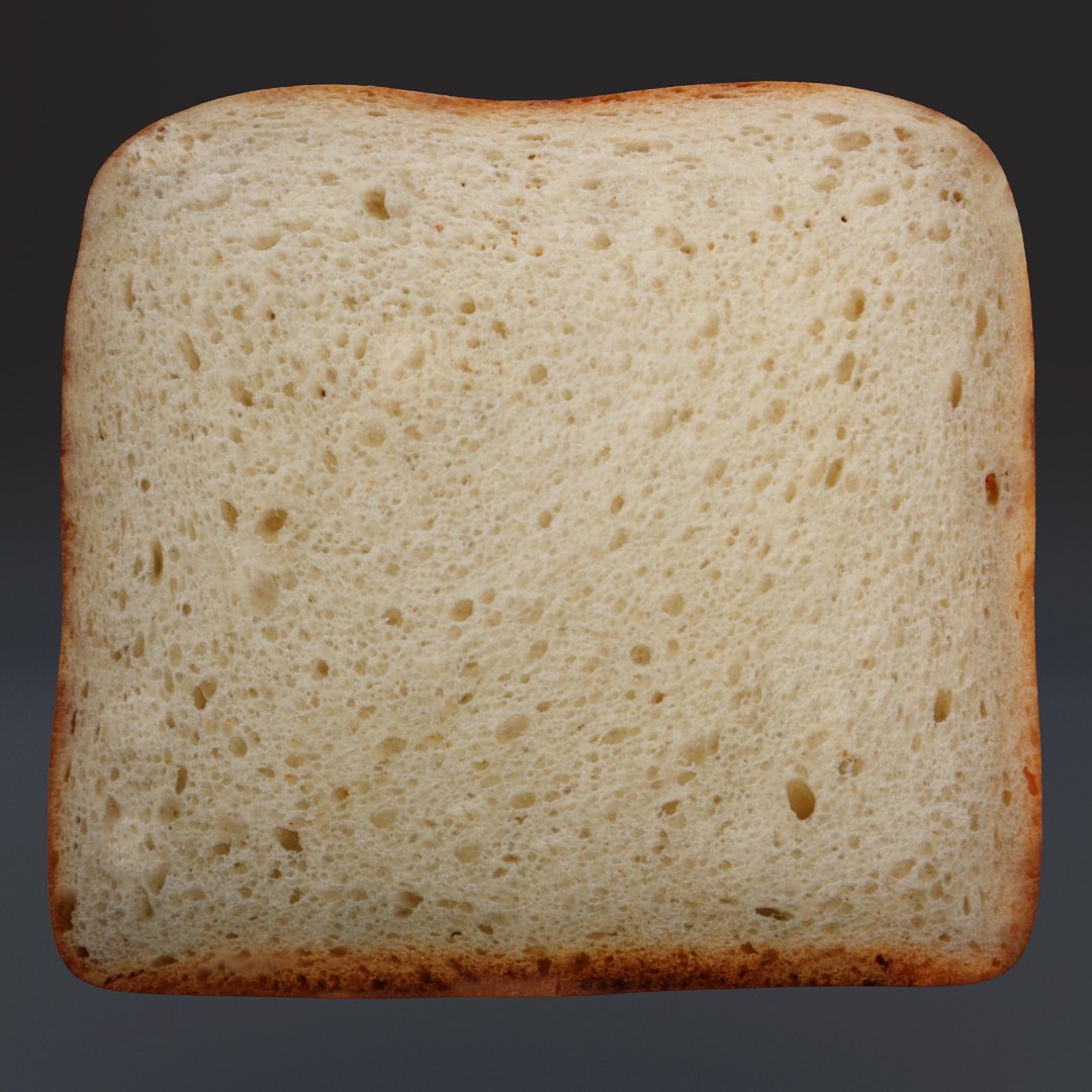 3d Model Toast Slice Bread