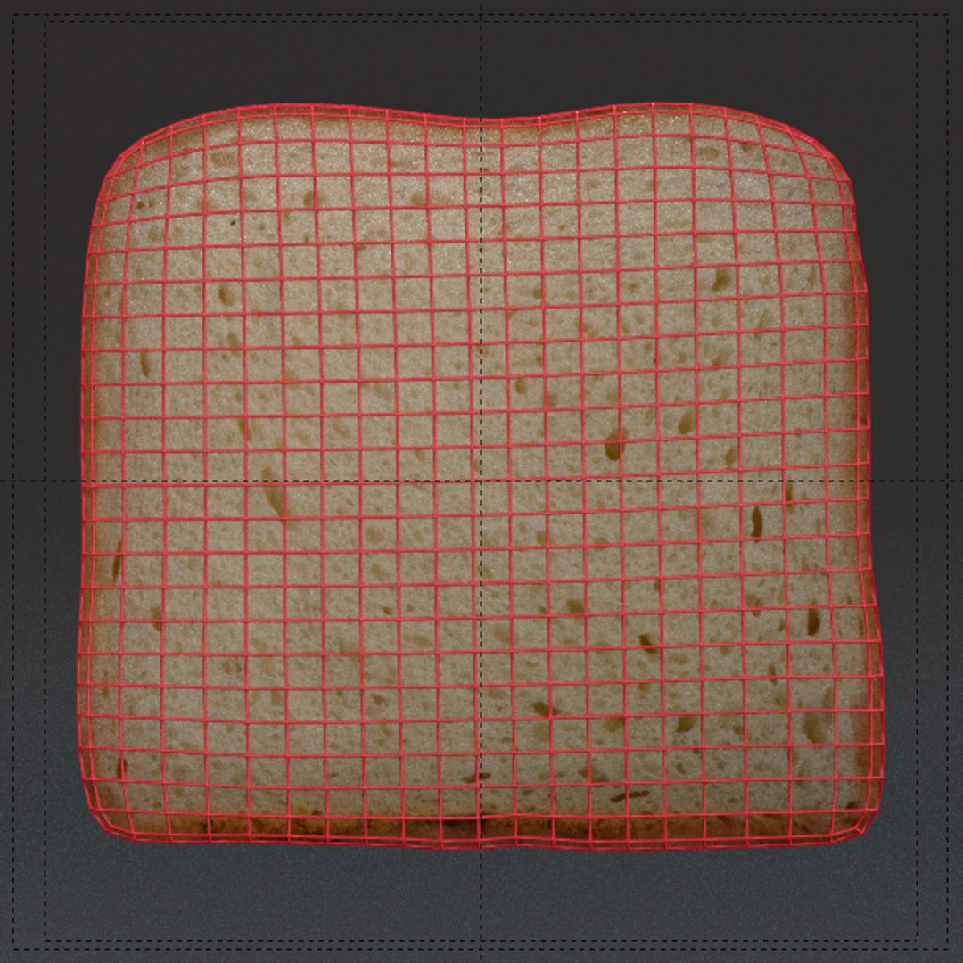 3d Model Toast Slice Bread