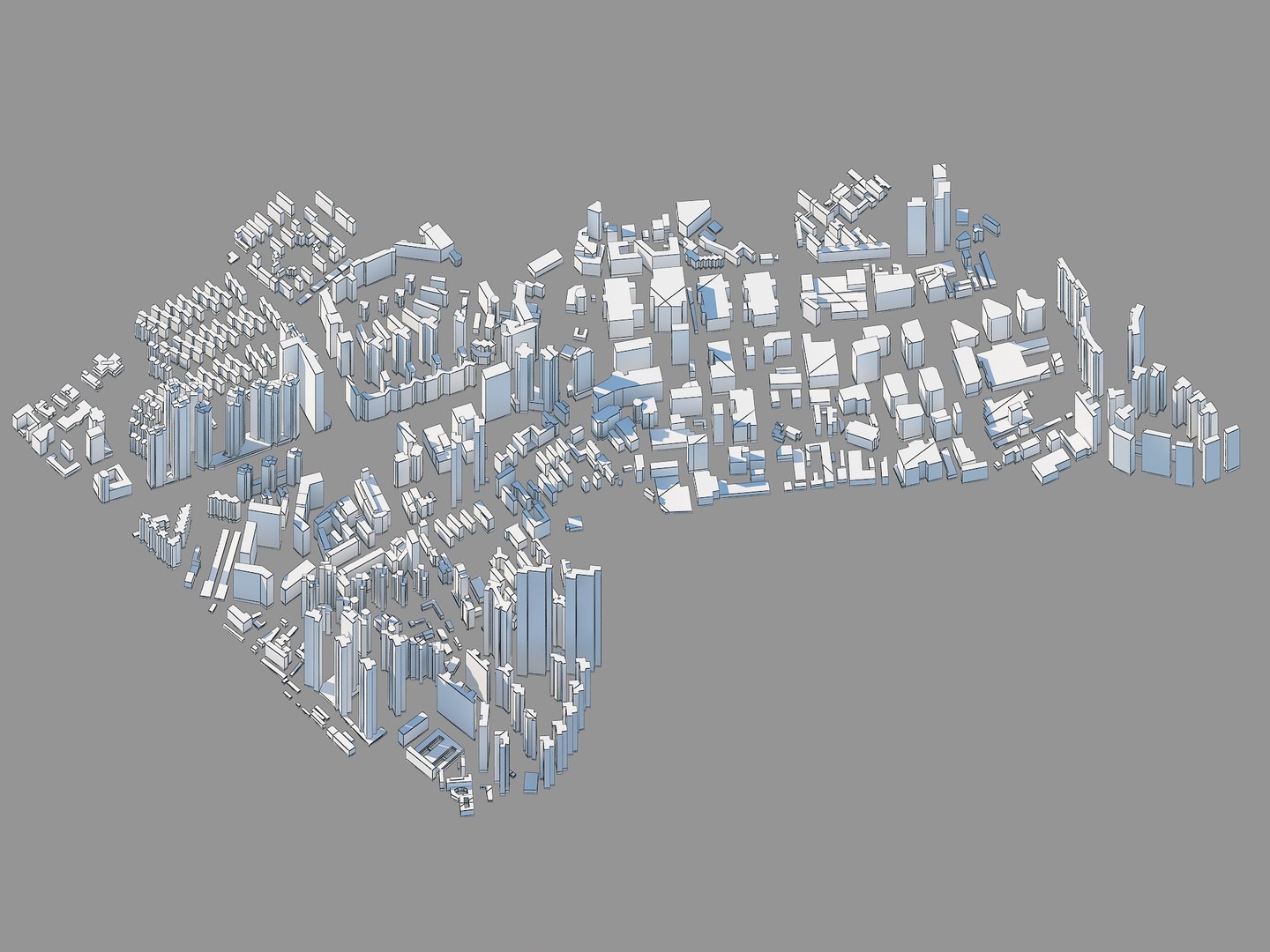 Commonly Used Buildings Building Blocks Urban Business Center Areas CBD ...