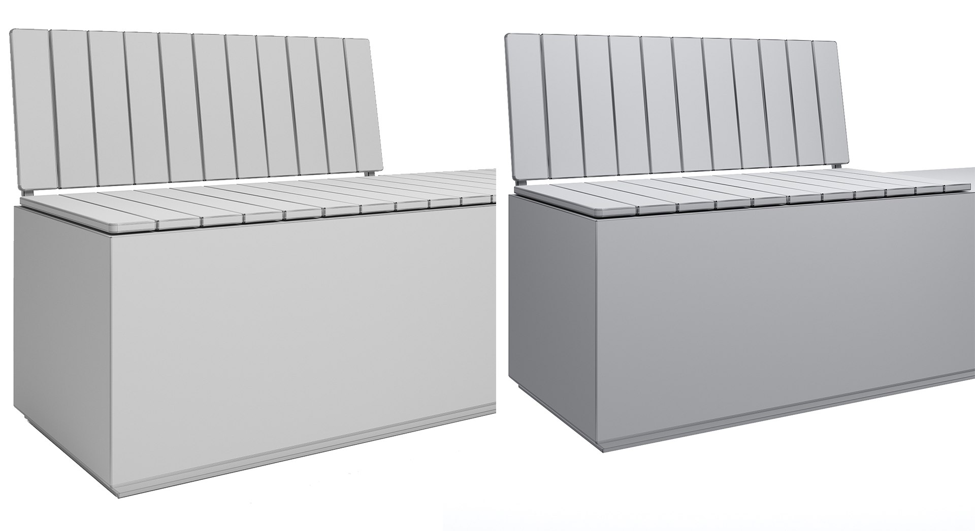 3D Concrete Benches -BOX WBH By SIT And BOX WB By SIT - TurboSquid 2035368