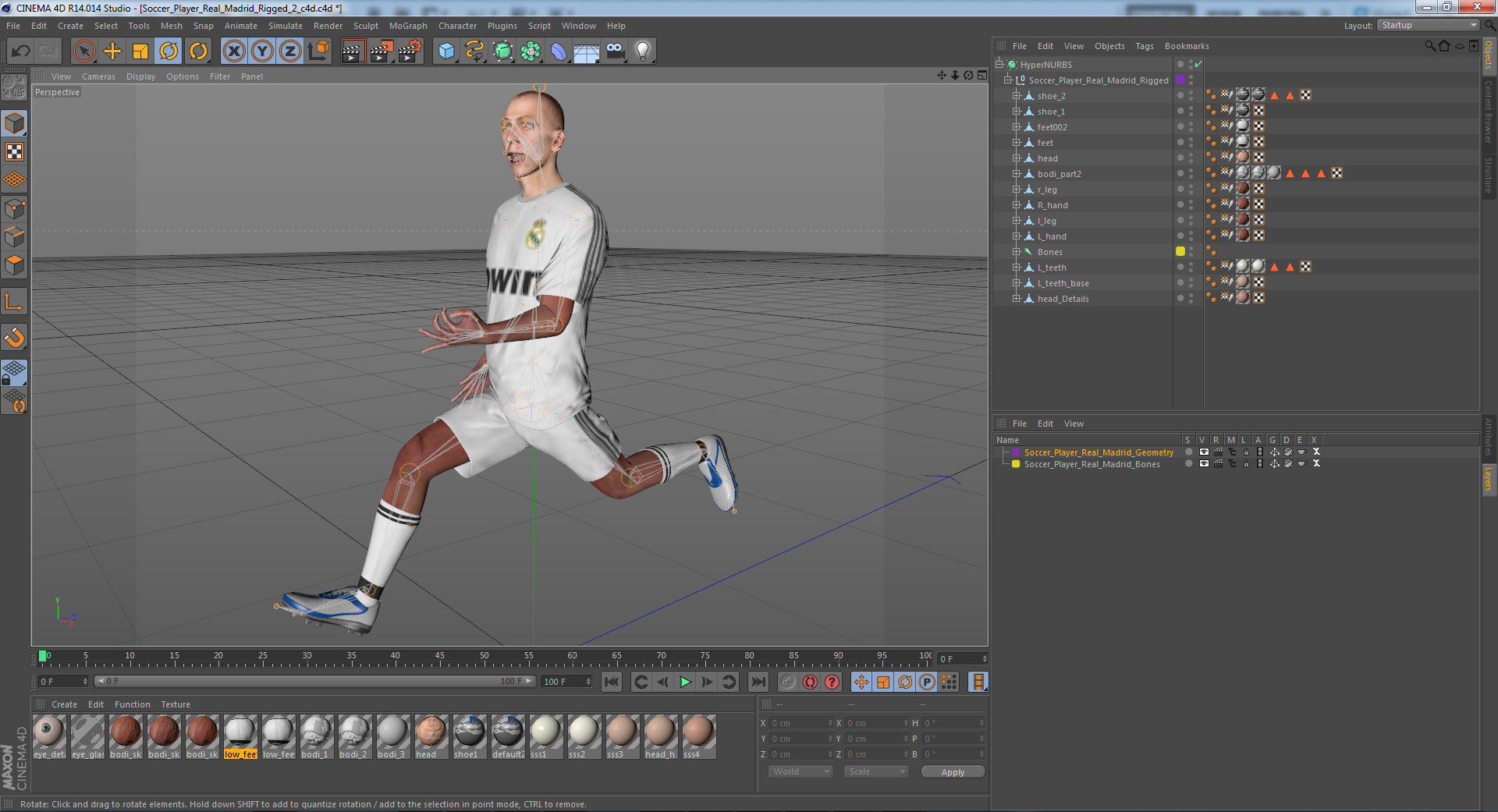 Soccer football player real 3D model - TurboSquid 1326520