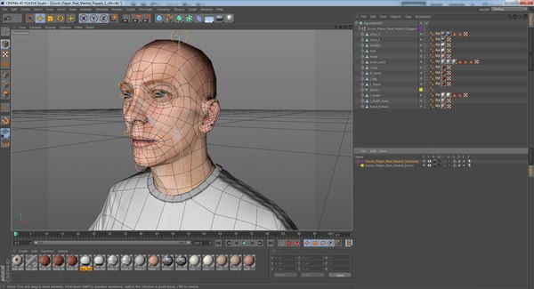 Soccer football player real 3D model - TurboSquid 1326520