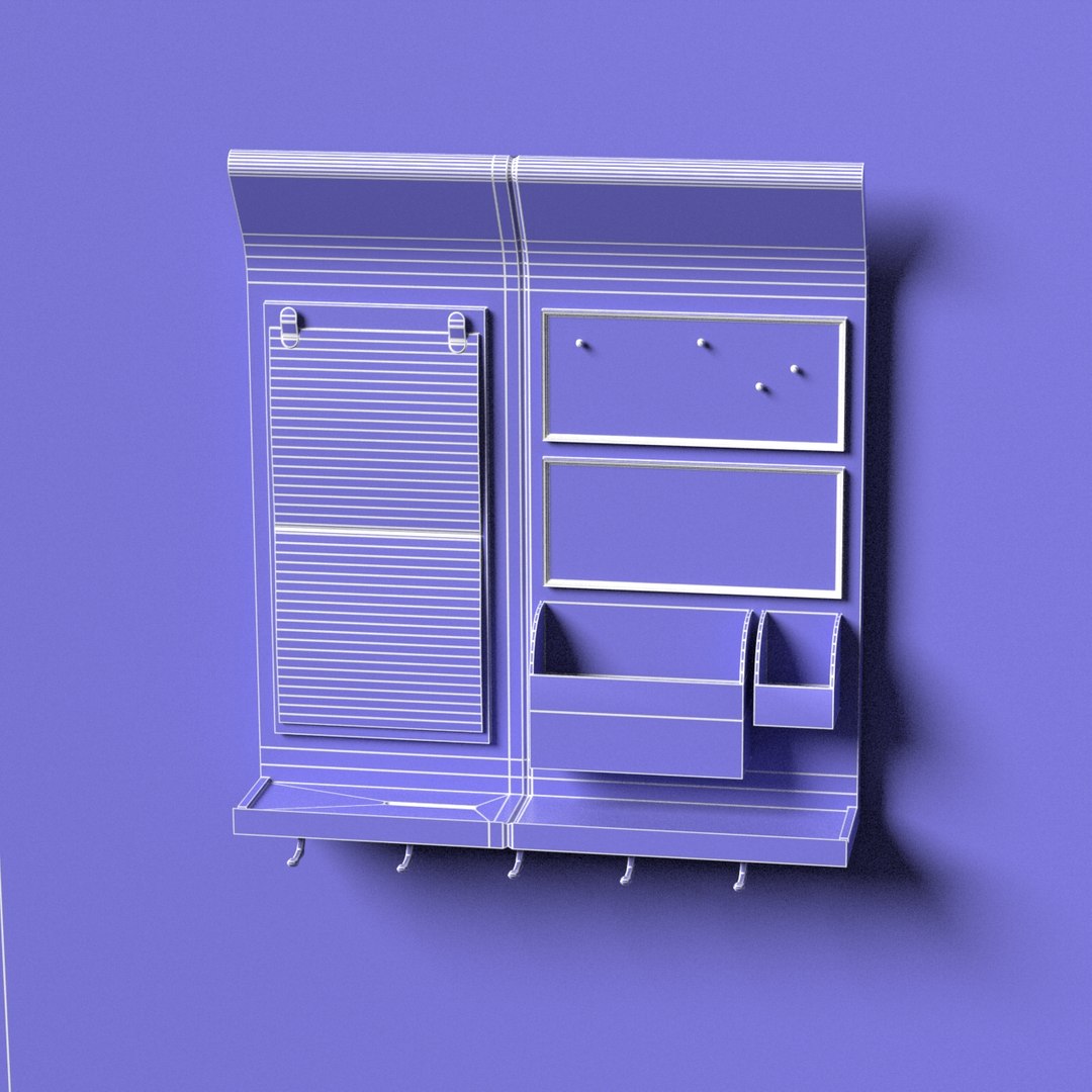 3D Model Wooden Hanging Wall - TurboSquid 1597821