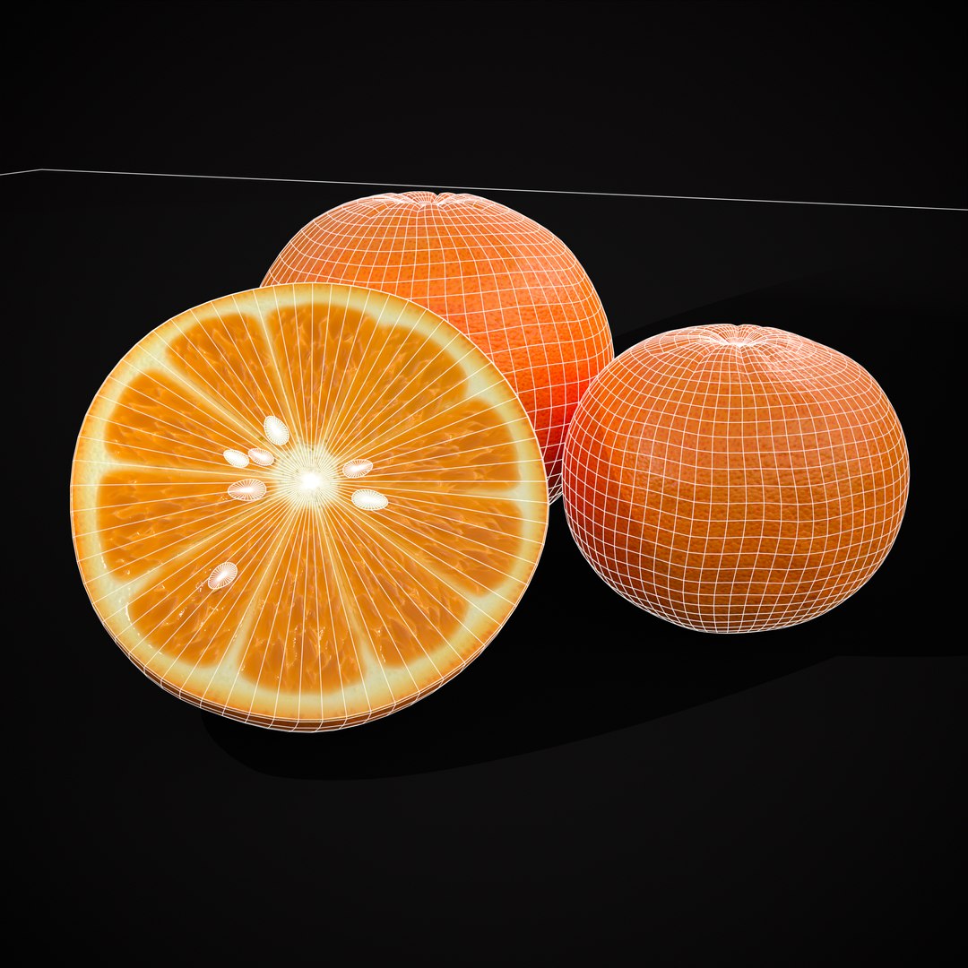 3D Navel Oranges - TurboSquid 2028246