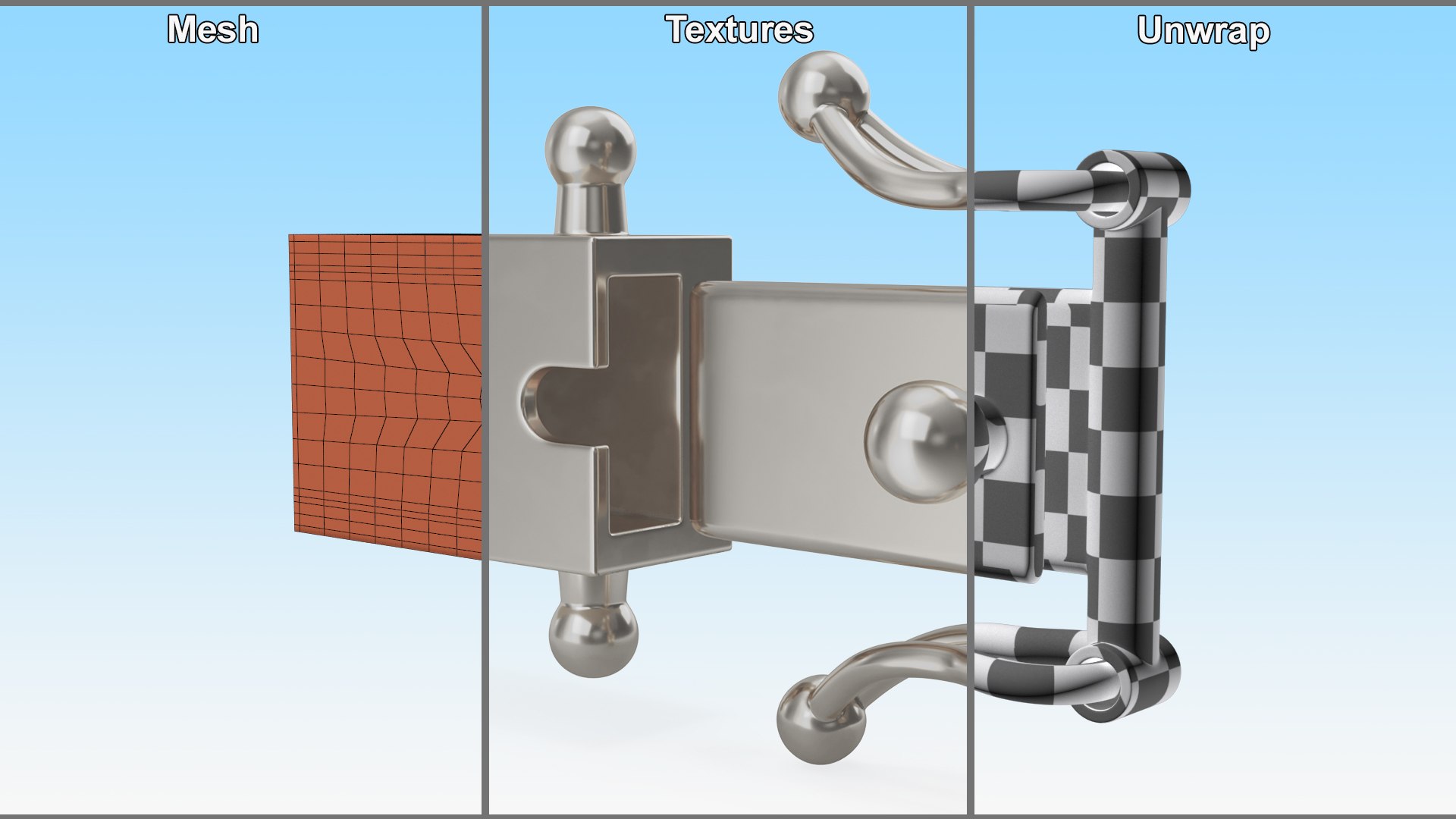 Silver Open Box Clasp 3D - TurboSquid 2123543