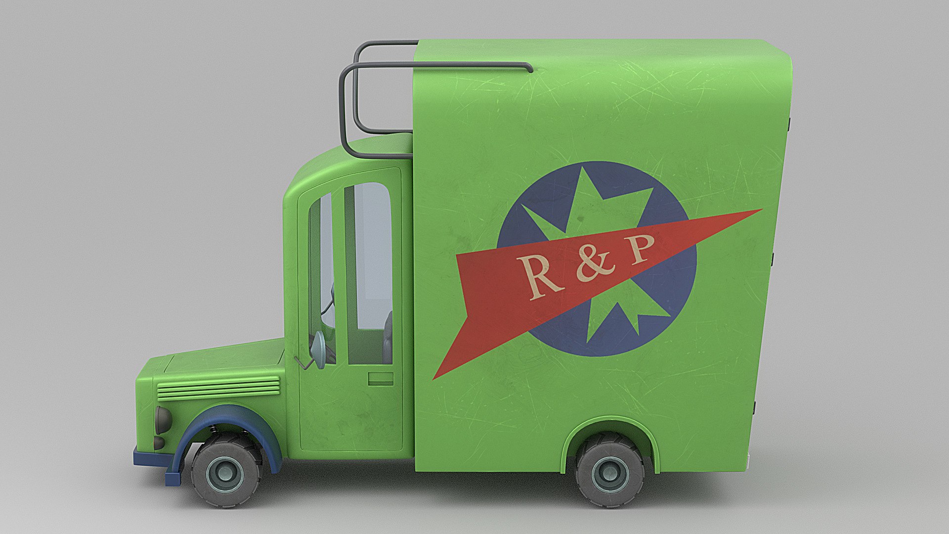 Cartoon Truck Model - TurboSquid 2027317