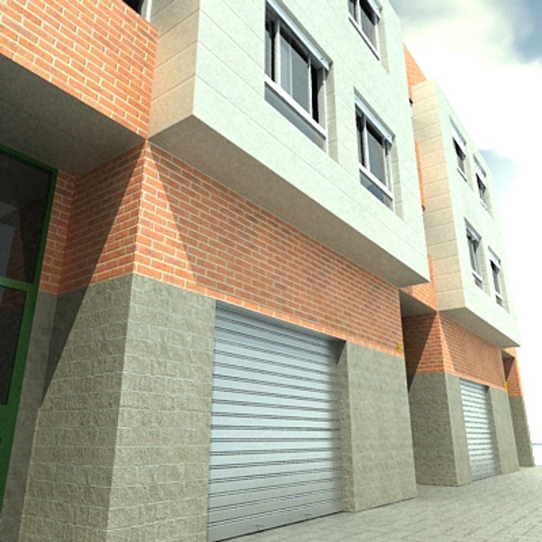 3d Model Building Windows Blinds