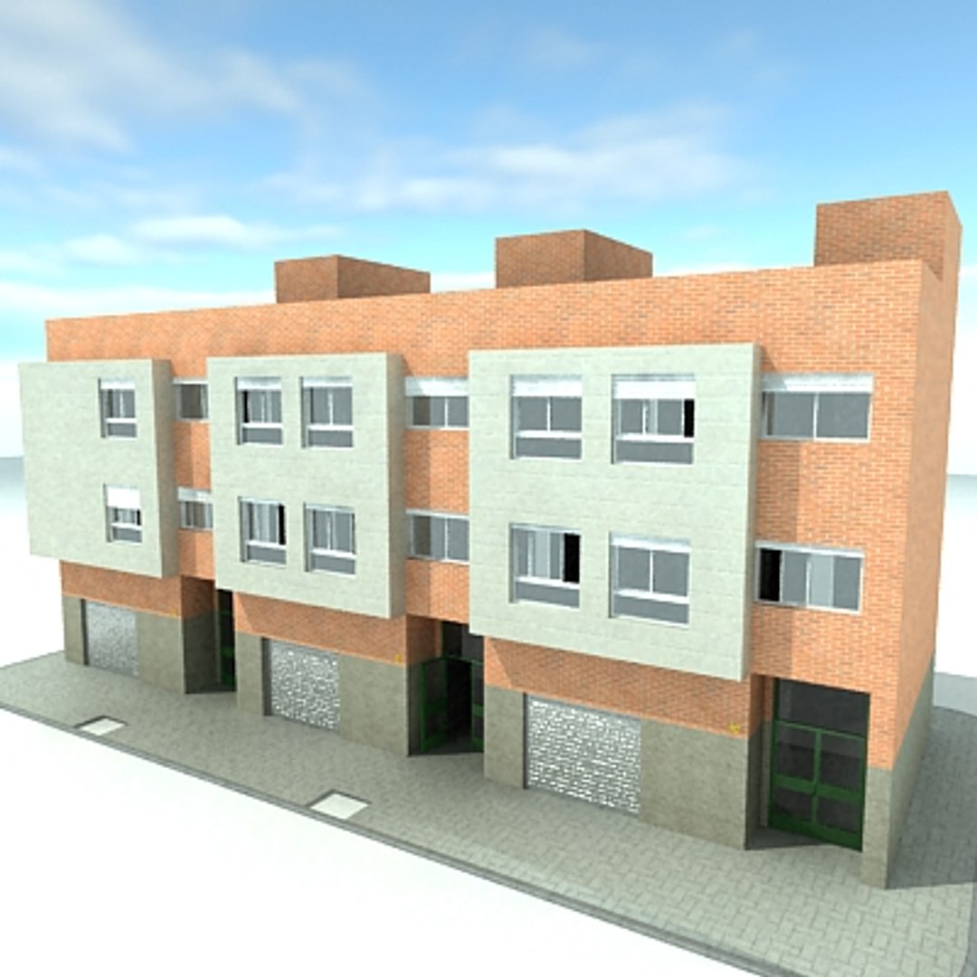 3d Model Building Windows Blinds