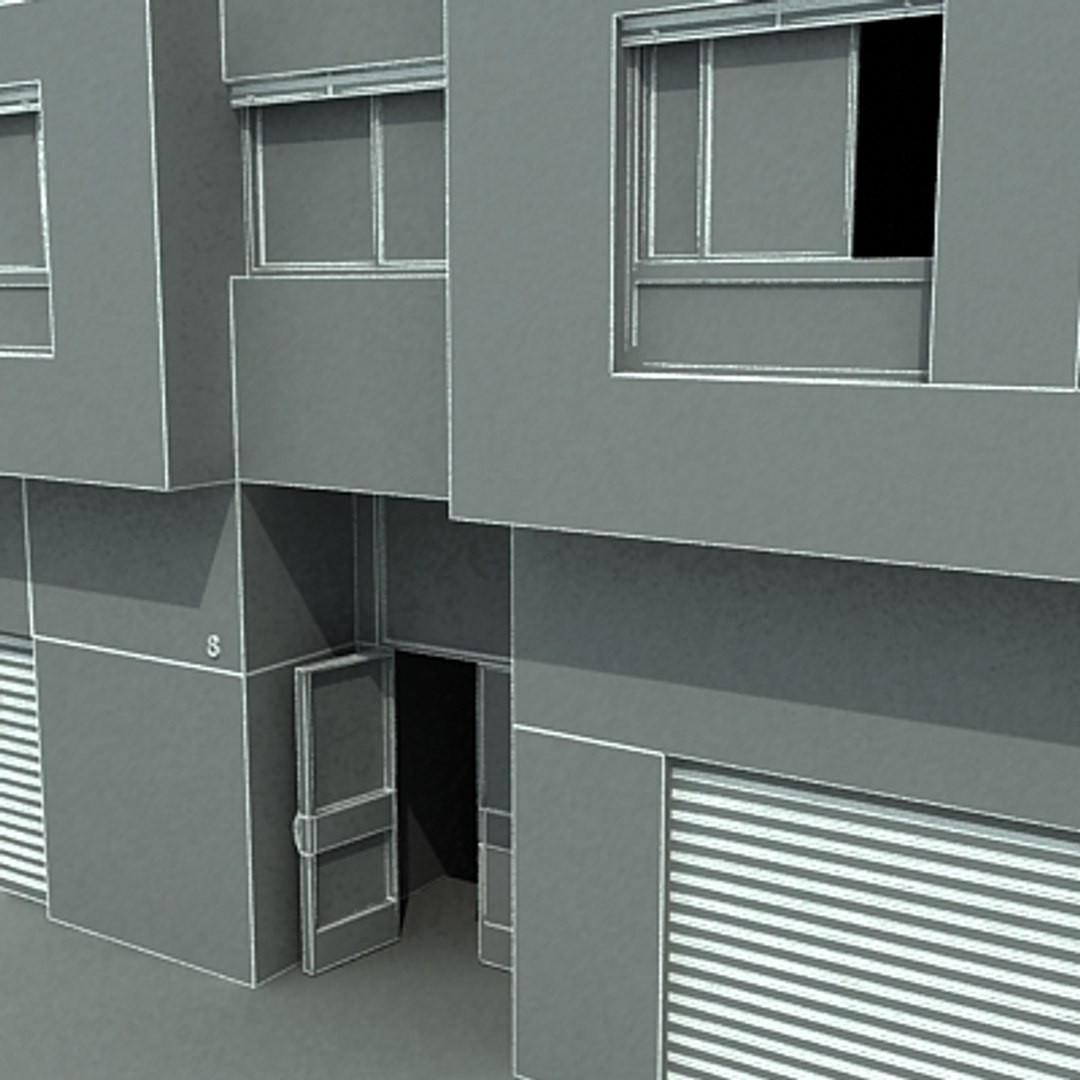 3d Model Building Windows Blinds
