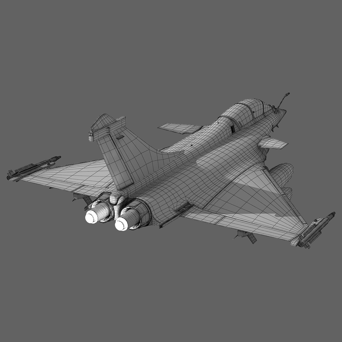 3dsmax dassault rafale fighter cockpit