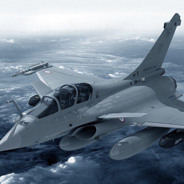 3dsmax dassault rafale fighter cockpit