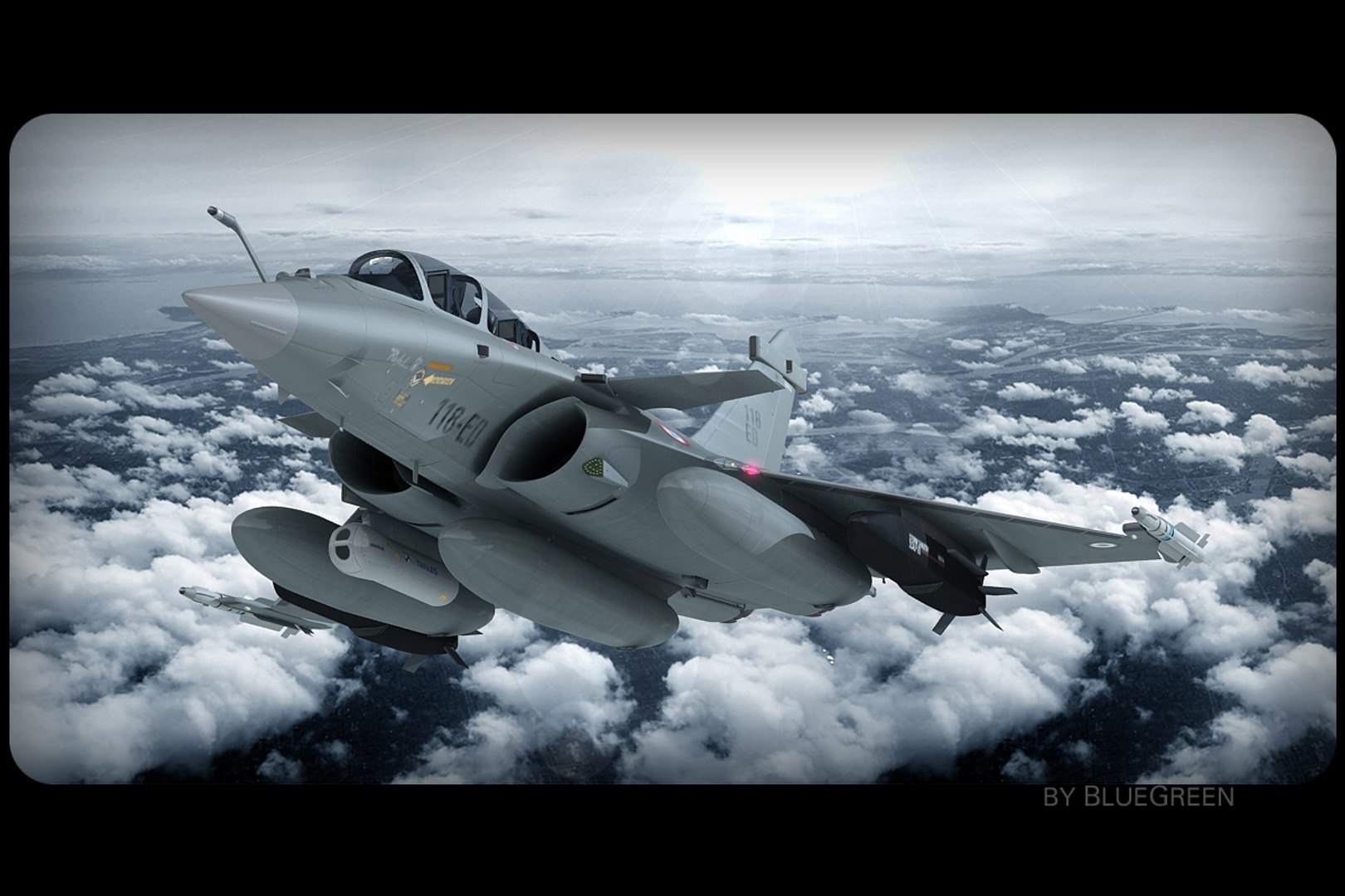 3dsmax dassault rafale fighter cockpit