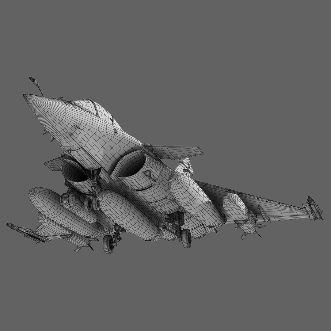 3dsmax dassault rafale fighter cockpit