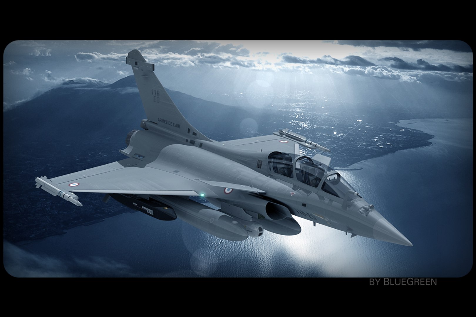 3dsmax dassault rafale fighter cockpit