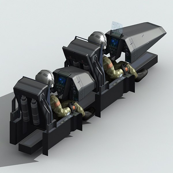 3dsmax dassault rafale fighter cockpit