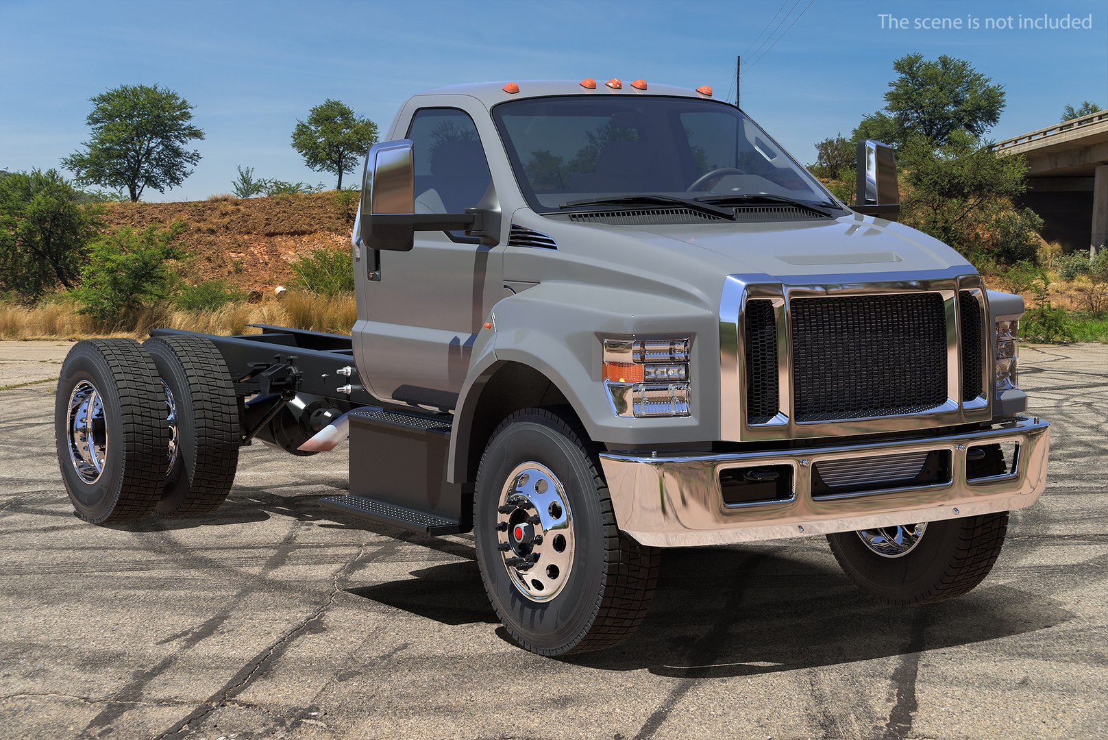 3D Crew Cab Chassis Truck Model - TurboSquid 1505883