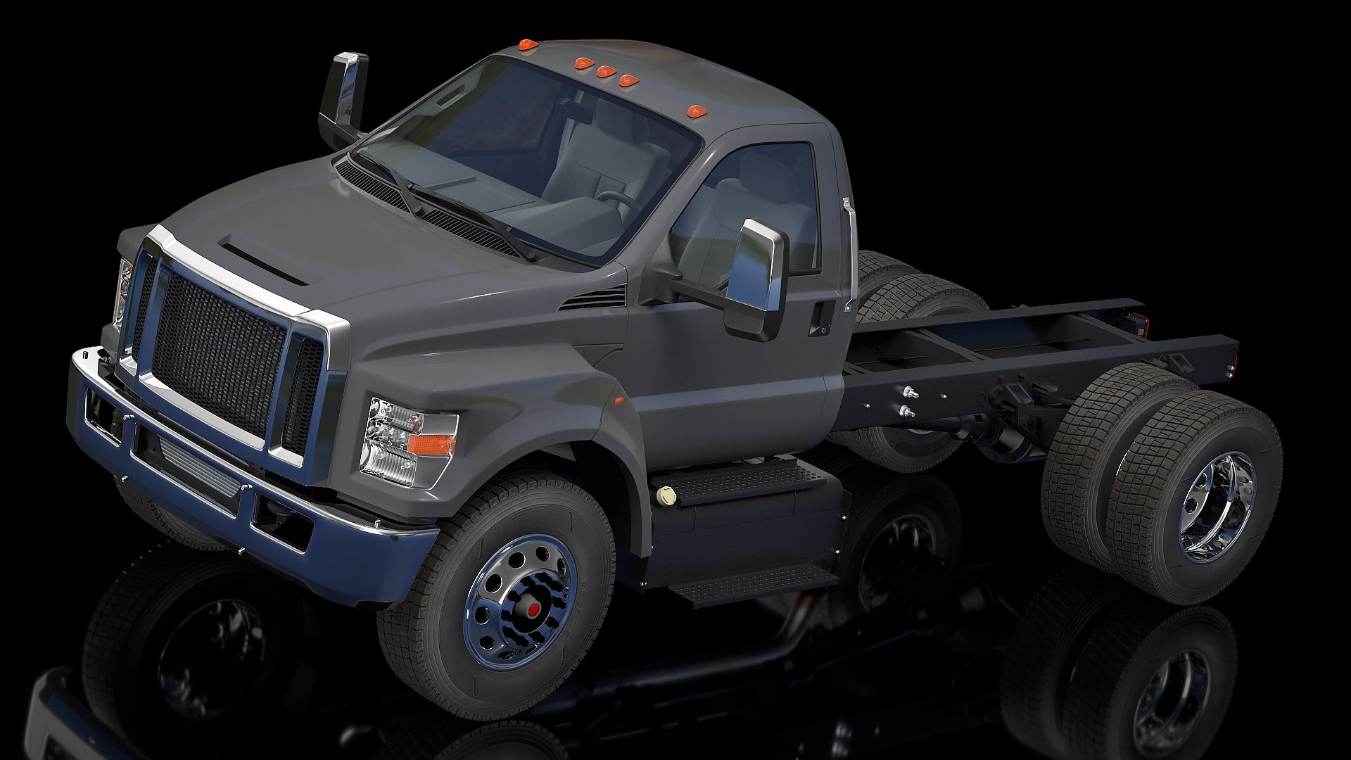 3D Crew Cab Chassis Truck Model - TurboSquid 1505883
