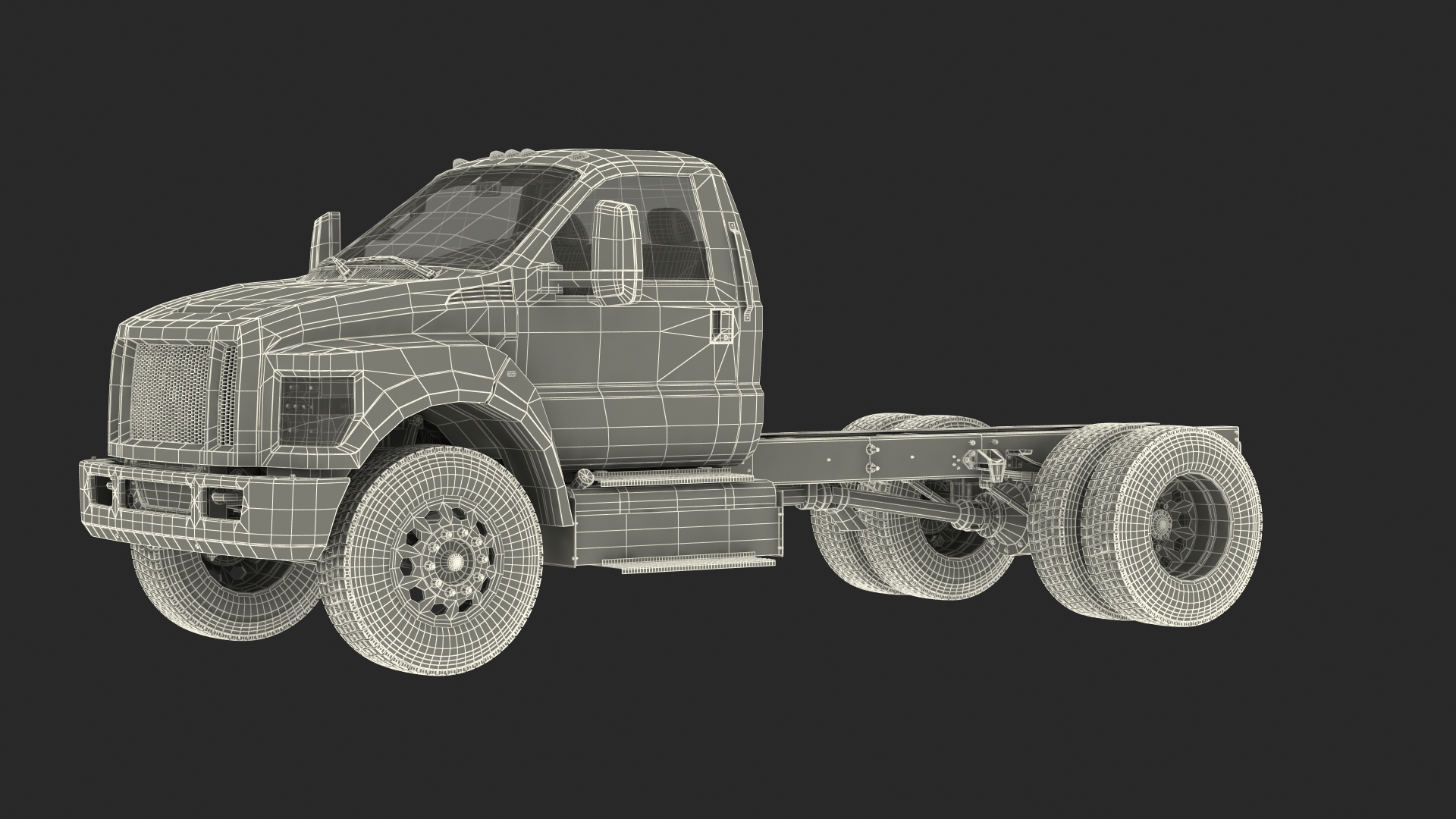 3D Crew Cab Chassis Truck Model - TurboSquid 1505883