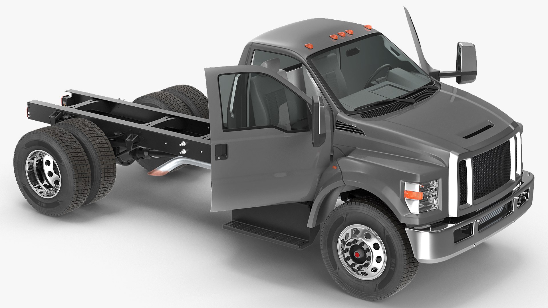 3D Crew Cab Chassis Truck Model - TurboSquid 1505883