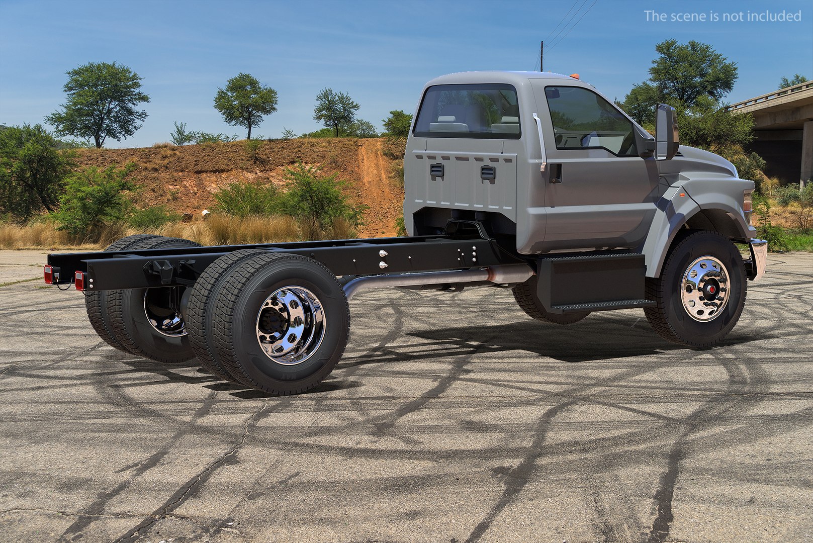 3D Crew Cab Chassis Truck Model - TurboSquid 1505883