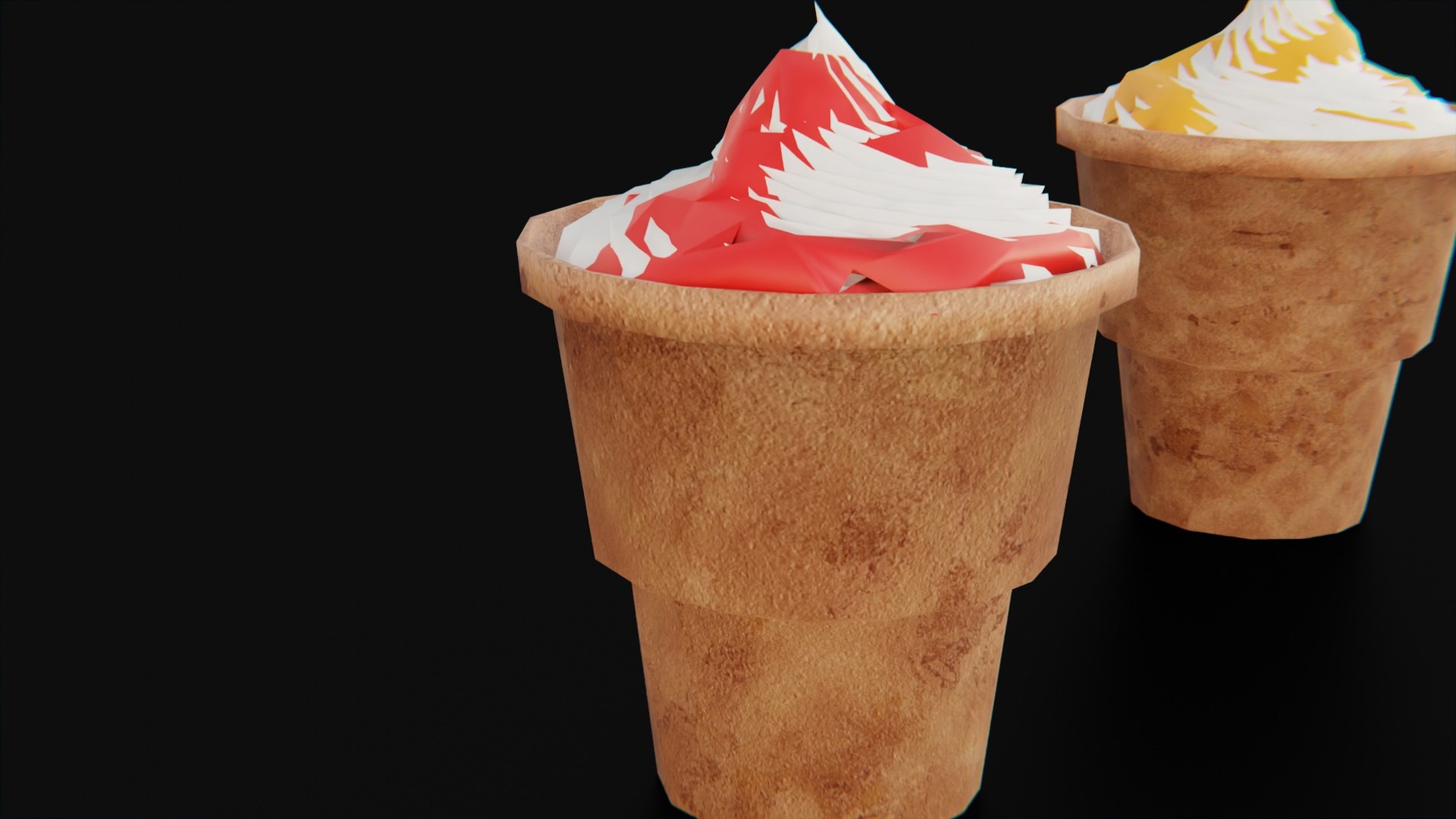 Ice Cream Cone Pack 3D - TurboSquid 2114008