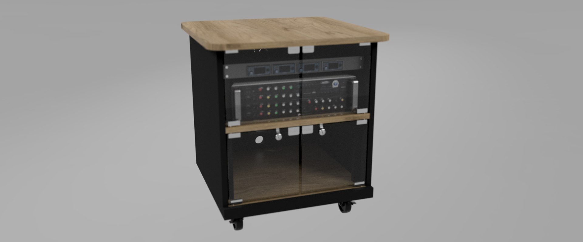 Mixer Cabinet Rack Model - TurboSquid 1469440